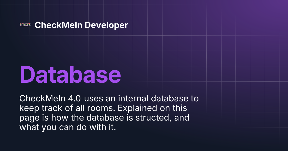 Database | CheckMeIn Developer